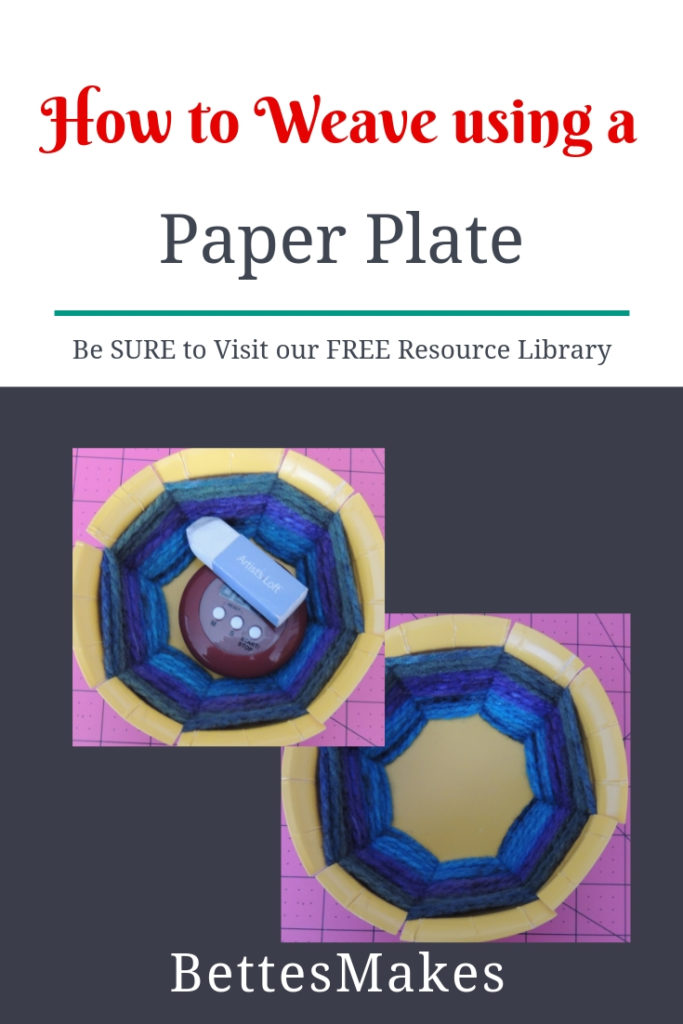Paper Plate Weaving - Bettes Makes