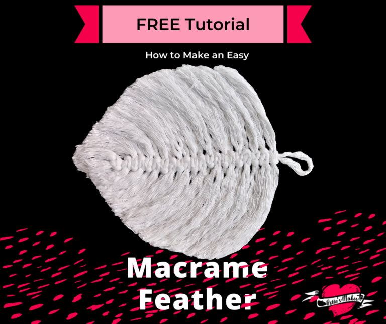 How to Make an Easy Macrame Feather | Bettes Makes