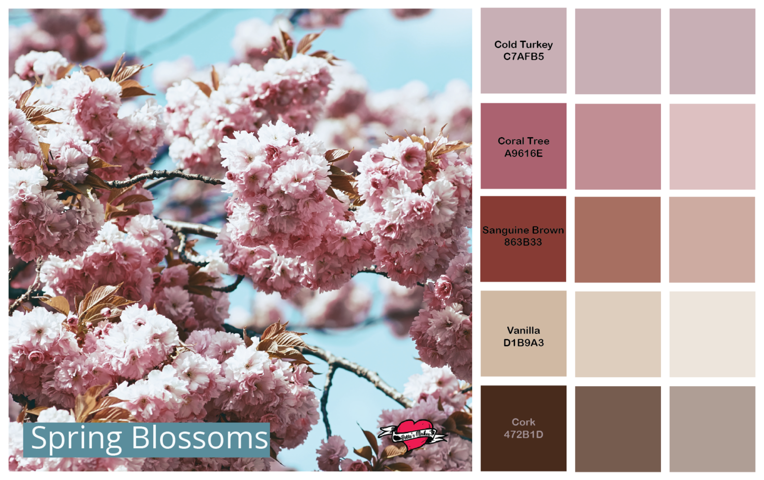 Professional Color Palettes - The Colors of Nature - Bettes Makes